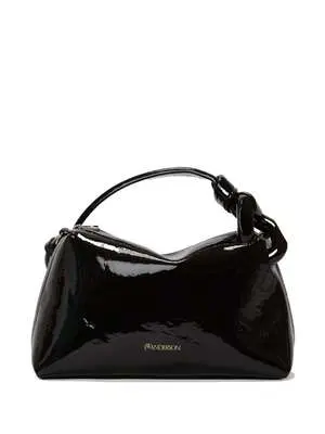 JW Anderson Coated-finish Denim Shoulder Bag - Black