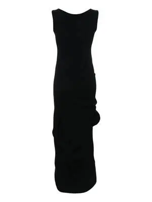 Issey Miyake Maxi Dress With Plissé Details
