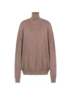 Moschino Wide-sleeved Virgin Wool Jumper - Neutrals
