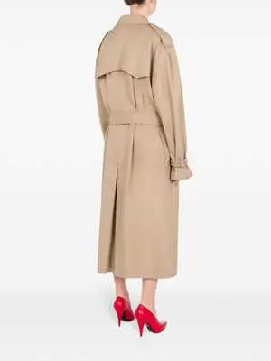 Moschino Notched-lapel Trench Coat - Neutrals