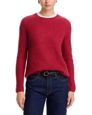 Bloomingdale'S C Exclusive Cashmere Shaker Stitch Raglan Sweater - Clay