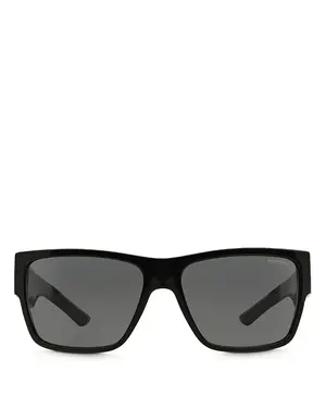 Versace Square Polarized Sunglasses - Black