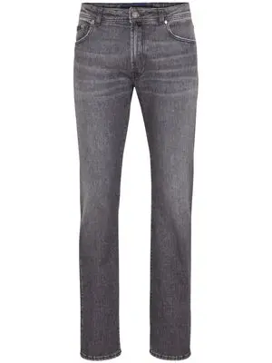 BILLIONAIRE Logo Appliqué Straight-leg Jeans - Grey