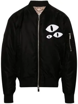 CHARLES JEFFREY Eye-patch Padded Bomber Jacket