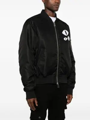 CHARLES JEFFREY Eye-patch Padded Bomber Jacket