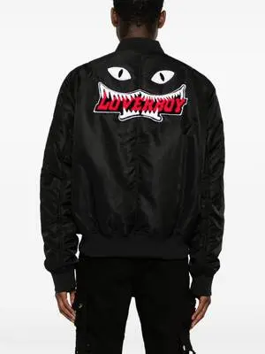 CHARLES JEFFREY Eye-patch Padded Bomber Jacket