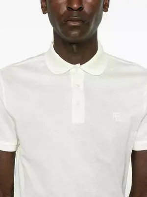 Ralph Lauren Purple Label Logo-embroidered Piqué Polo Shirt - Neutrals