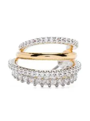 SWAROVSKI Hyperbola Hoop Earrings - Silver