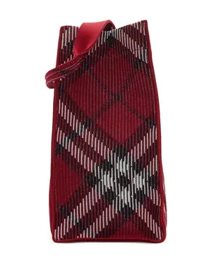 Burberry Check Knitted Tote Bag