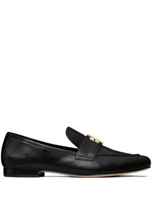 Tory Burch Eleanor Logo-plaque Loafers - Black