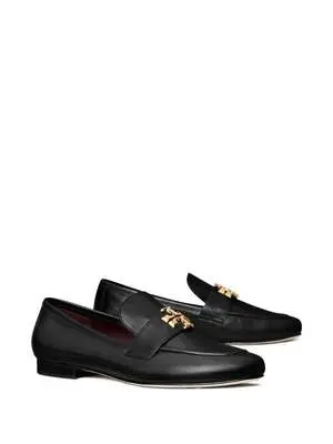Tory Burch Eleanor Logo-plaque Loafers - Black