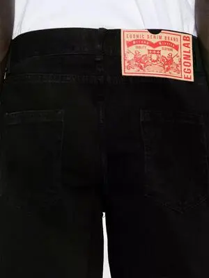 EGONLAB Frayed Hem Denim Shorts