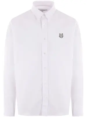 Maison Kitsuné Contour Fox Head Shirt - White