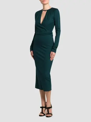 Giorgio Armani Milano Jersey Sheath Dress