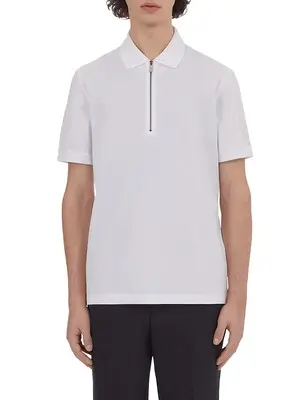 FERRAGAMO Cotton Polo Shirt - Optic White