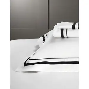 THE WHITE COMPANY Cavendish Egyptian Cotton Duvet Cover - White/black