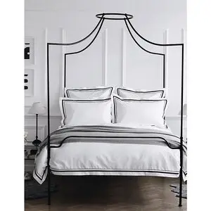 THE WHITE COMPANY Cavendish Egyptian Cotton Duvet Cover - White/black