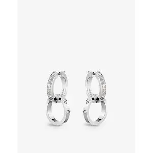 Cartier Love 18ct Diamond Hoop Earrings - White Gold