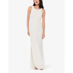 Whistles Tie Back Slim-fit Maxi Dress - Cream
