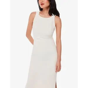 Whistles Tie Back Slim-fit Maxi Dress - Cream