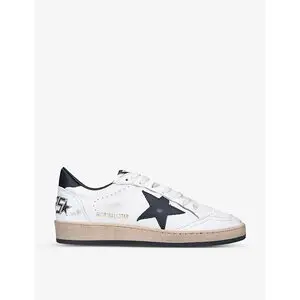 GOLDEN GOOSE Ball Star 10283 Leather Low-top Trainers - White/blk