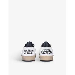 GOLDEN GOOSE Ball Star 10283 Leather Low-top Trainers - White/blk