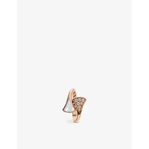 BVLGARI Divas' Dream 18ct Mother-of-pearl And Diamond Ring - Rose Gold