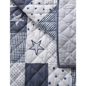 THE WHITE COMPANY Patchwork Reversible Cotton And Linen-blend Cot Bed Quilt