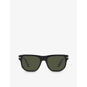 Persol Po3306s Pillow-frame Sunglasses - Black