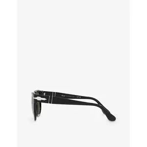 Persol Po3306s Pillow-frame Sunglasses - Black