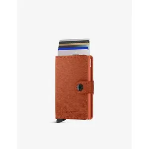 SECRID Miniwallet Crisple Leather And Aluminium Wallet - Mc-pumpkin