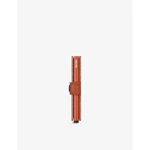 SECRID Miniwallet Crisple Leather And Aluminium Wallet - Mc-pumpkin