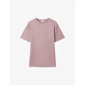 REISS Bless Crewneck Cotton-jersey T-shirt