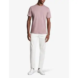 REISS Bless Crewneck Cotton-jersey T-shirt