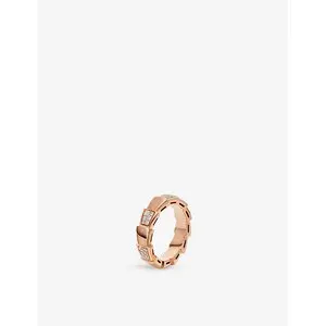 BVLGARI Serpenti 18ct Rose-gold And Diamond Ring - Rose Gold