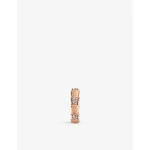 BVLGARI Serpenti 18ct Rose-gold And Diamond Ring