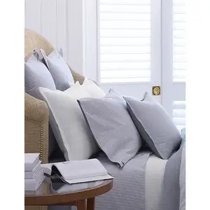 Ralph Lauren Oxford Striped Cotton Pillowcase Set Of Two 51cm X 76cm - Blue