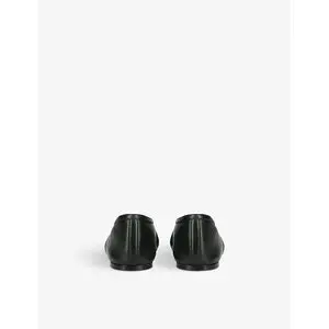 Le Monde Beryl Luna Pointed-toe Leather Pumps - Black