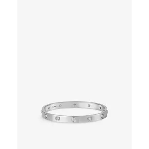 CARTIER Love 18ct And Diamond Bracelet - White Gold