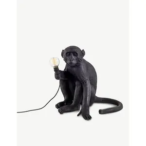 SELETTI Sitting Monkey Resin Outdoor Lamp 42cm - One-color