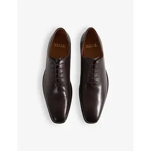 REISS Mead Lace-up Formal Leather Shoes - Dark Brown
