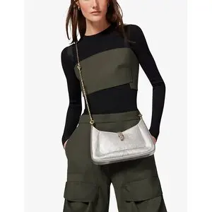BVLGARI Serpenti Baia Small Shoulder Bag - Silver