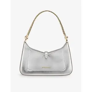 BVLGARI Serpenti Baia Small Shoulder Bag - Silver