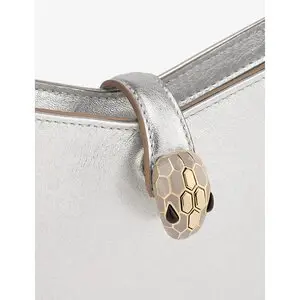BVLGARI Serpenti Baia Small Shoulder Bag - Silver