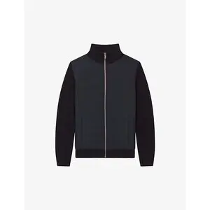REISS Trainer Crewneck Stretch-knit Jumper