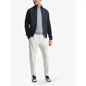 REISS Trainer Crewneck Stretch-knit Jumper