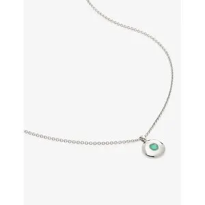 Monica Vinader May Birthstone Necklace - Sterling Silver