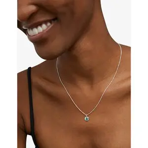 Monica Vinader May Birthstone Necklace - Sterling Silver