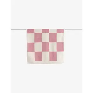 HAY Check-design Cotton Hand Towel Face Cloth Pink