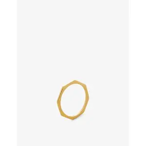 Monica Vinader Octagon Stacking Ring - Yellow Gold